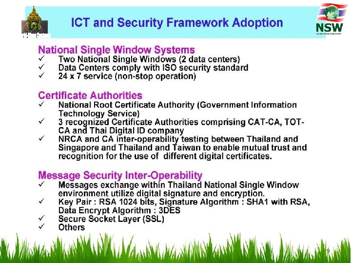 Thailand National Single Window Information and Communication Technology