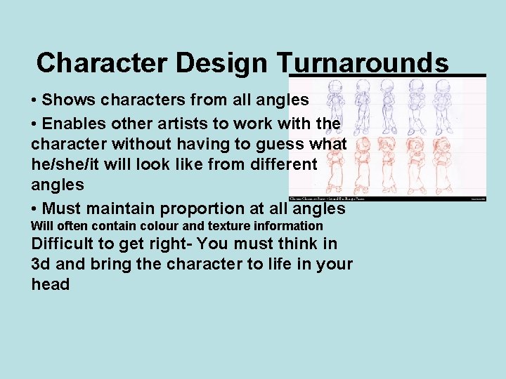 Concept Art for 3 d Character Development Overview