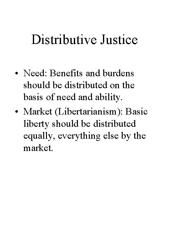 Three Dimensions of Justice Retributive justice principles that