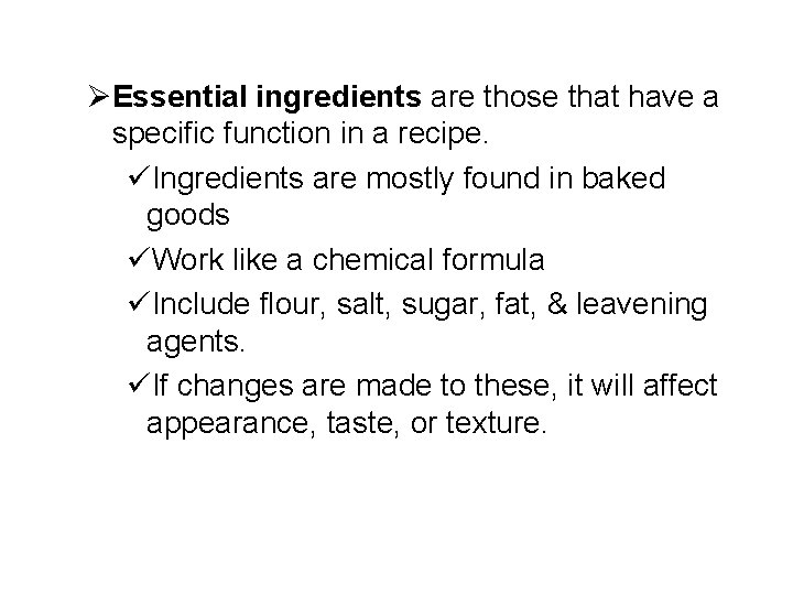 Recipe 911 Emergency Substitutions Recipes contain nonessential and