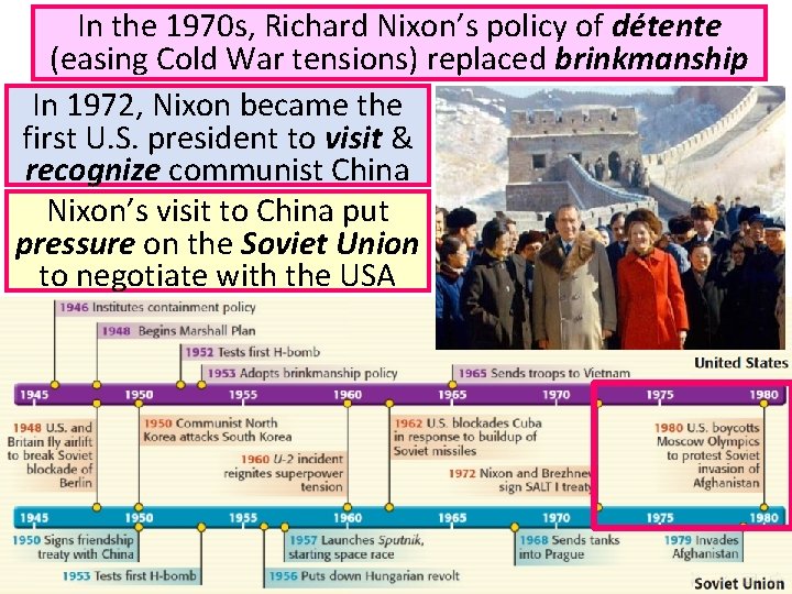Cold War in the 1960 s and 1970