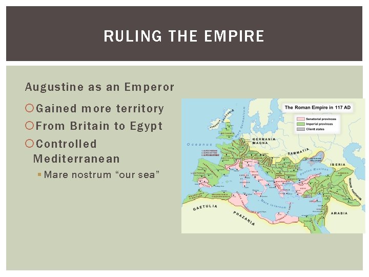 CHAPTER 8 SECTION 2 The Roman Empire VOCABULARY