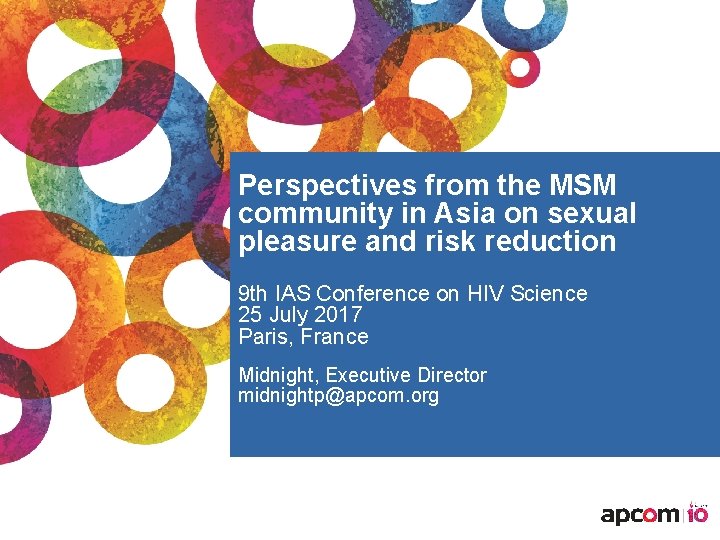 Perspectives from the MSM community in Asia on