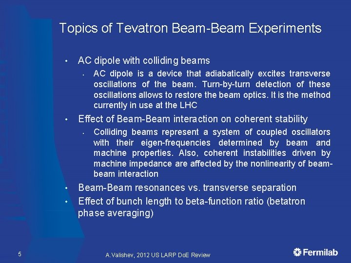 US LARP BeamBeam and Electron Lens Work Alexander