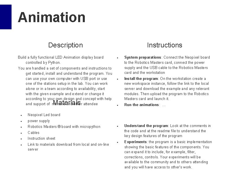 Python Moves Workshop Tech BBQ SZ 2019 Python