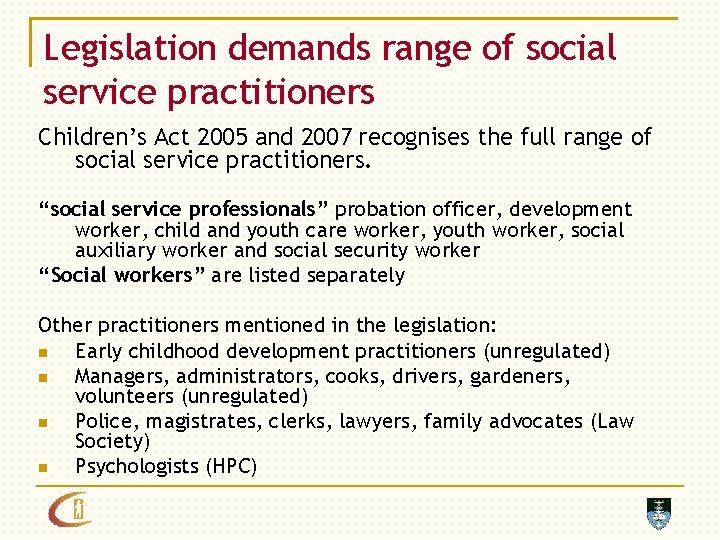 Developmental Social Welfare transforming social services in SA