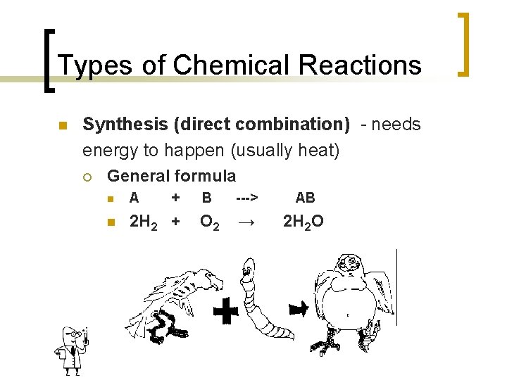 Chapter 8 Balancing Chemical Equations 8 1 Chemical