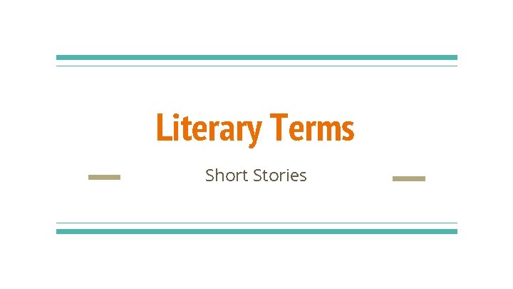 Literary Terms Short Stories Tone a reflection of