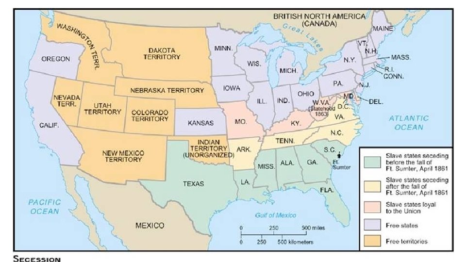 Causes of the Civil War 1850 1861 Impact
