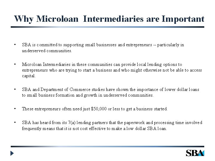 Microloan Program OEO Building Success in Underserved Markets