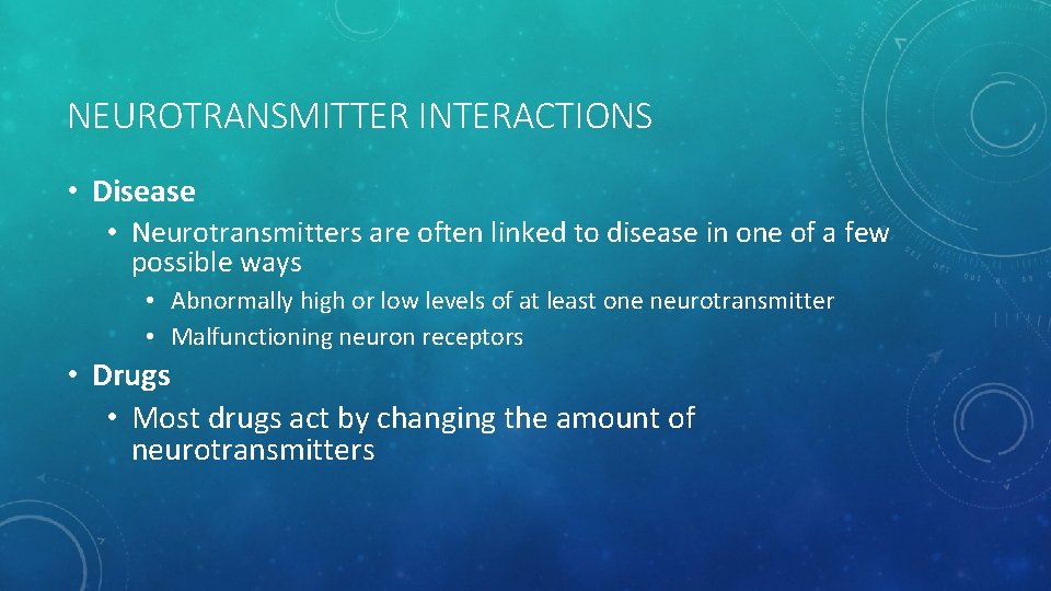 BIOLOGICAL BASES OF BEHAVIOR NEUROSCIENCE UNIT 2 CHAPTER