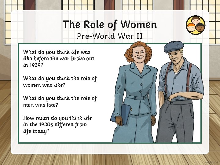 The Role of Women PreWorld War II What