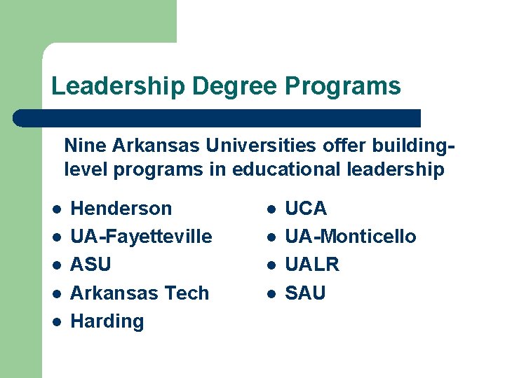 Developing Educational Leaders Building a learningcentered leadership ...