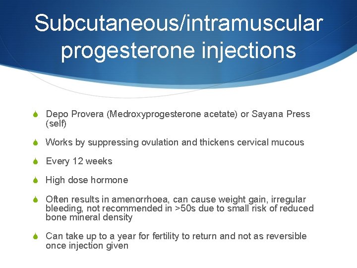 Methods of contraception Camilla Nederstrom GP S Aims