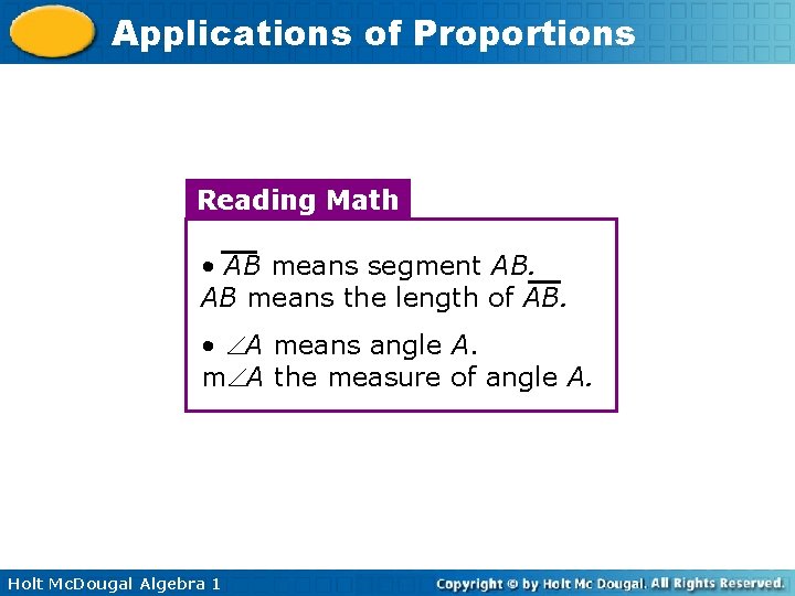 Applicationsofof Proportions Warm Up Lesson Presentation Lesson Quiz