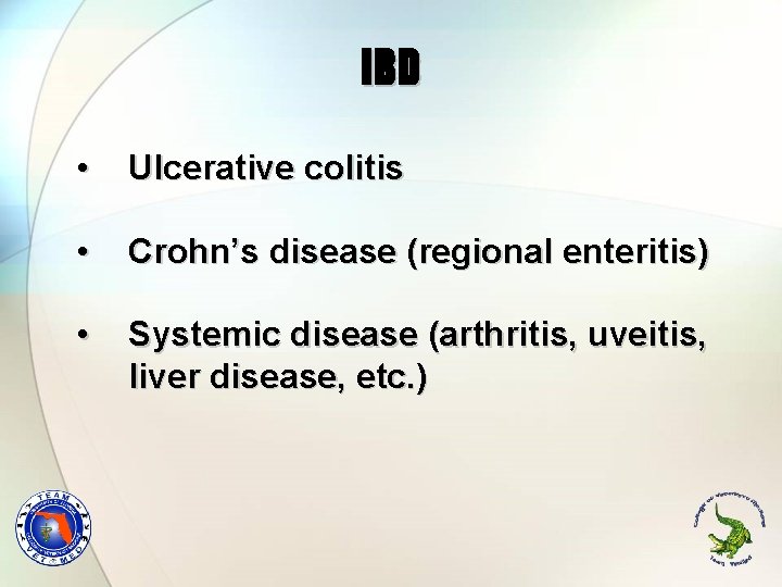 TCVM Approach to Inflammatory Bowel Disease IBD Group