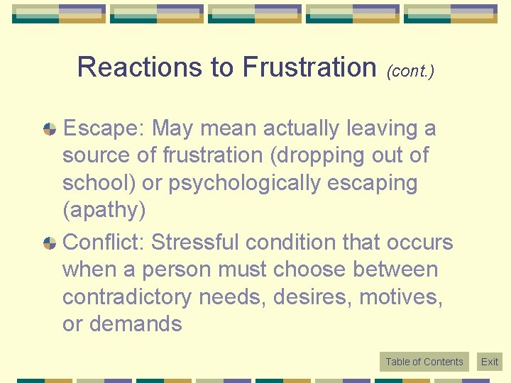 Chapter 15 Health Stress and Coping Table of