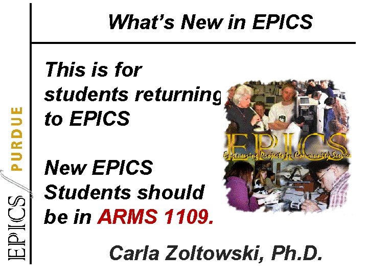 Whats New in EPICS This is for students