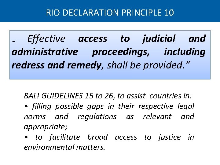 CARIBBEAN WORKSHOP ON PRINCIPLE 10 Theme 3 ACCESS