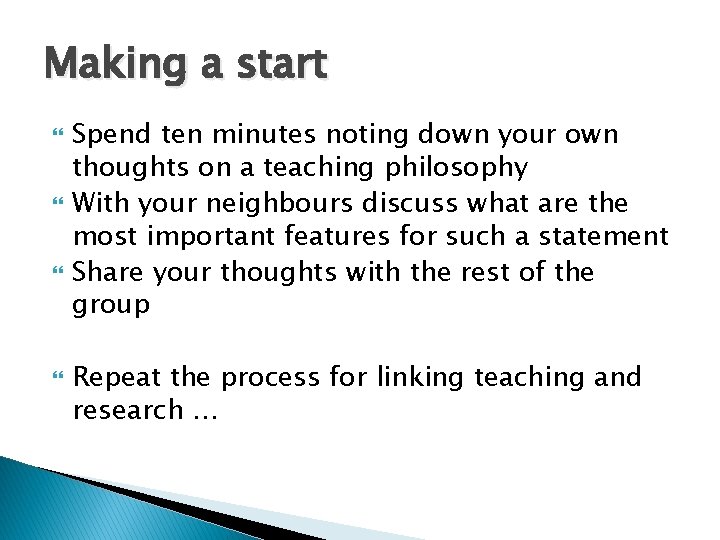 Developing a Teaching Portfolio David Mossley Subject Centre