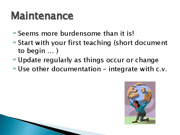 Developing a Teaching Portfolio David Mossley Subject Centre