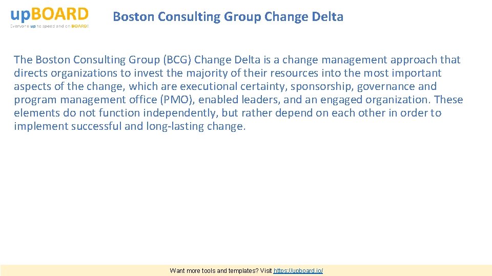 Boston Consulting Group Change Delta The Boston Consulting