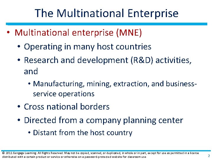 International Factor Movements and Multinational Enterprises Power Point