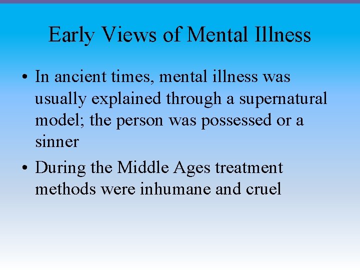 Module 30 Introduction to Psychological Disorders Module Overview