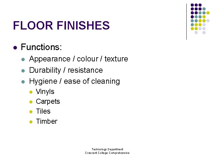 UPPER FLOORS TIMBER AND CONCRETE FUNCTIONS OF AN