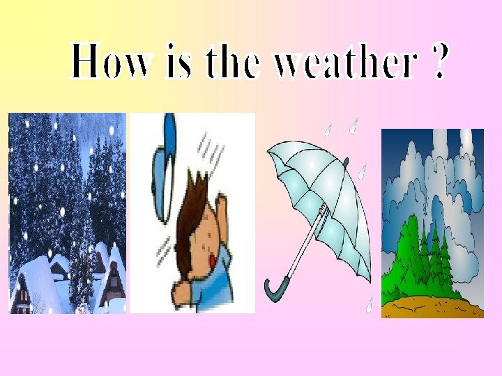 What do they mean sunny rainy cloudy windy