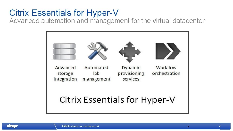 Storage Link Citrix Essentials for Microsoft HyperV Barry