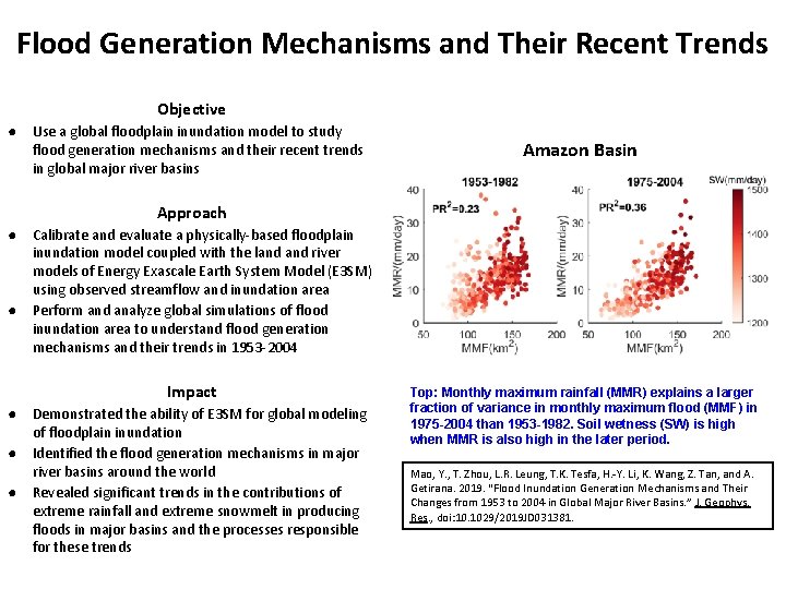 Flood Generation Mechanisms and Their Recent Trends Objective