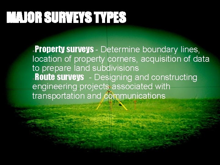 BASICS OF SURVEYING A Primer for Land Surveyors