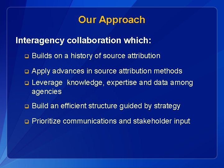 The Interagency Food Safety Analytics Collaboration Moving Forward