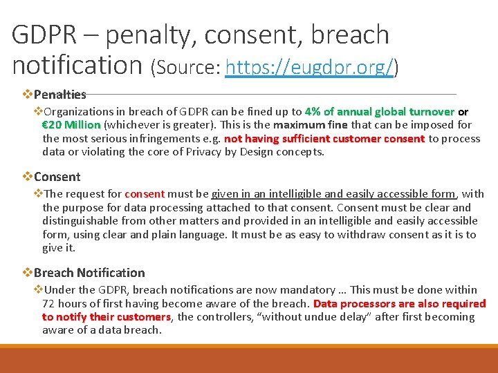 General Data Protection Regulation GDPR COMPILED BY CELESTE