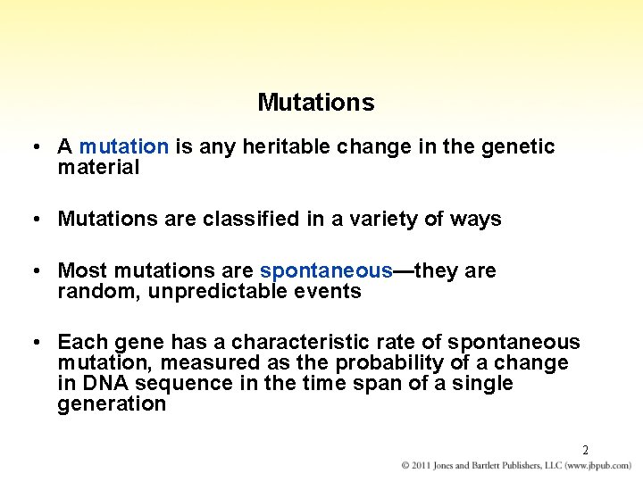 Chapter 12 Molecular Mechanisms of Mutation and DNA
