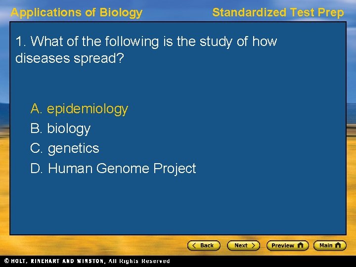 Applications of Biology Preview Science Concepts Using Science