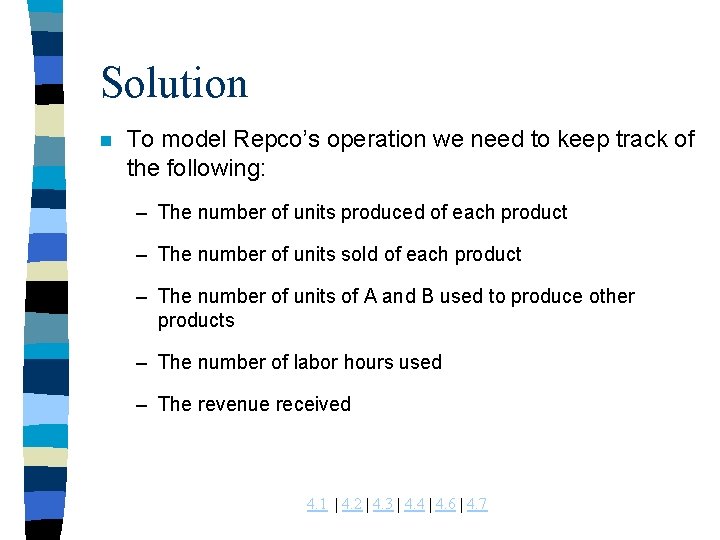Example 4 5 Production Process Models Background Information