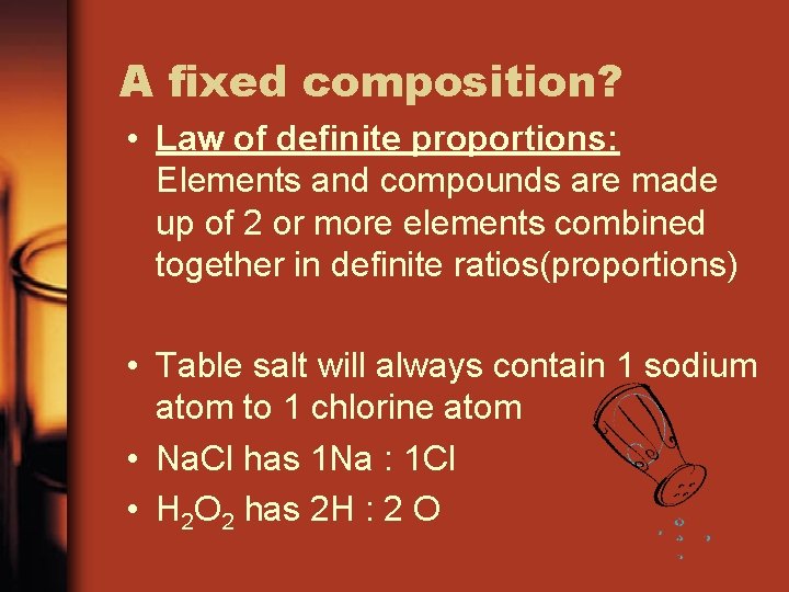 Classifying Matter The final Stage Matter Pure Substances