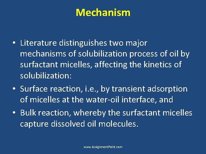 Presentation On Wetting Agents and Solubiliging Agents www