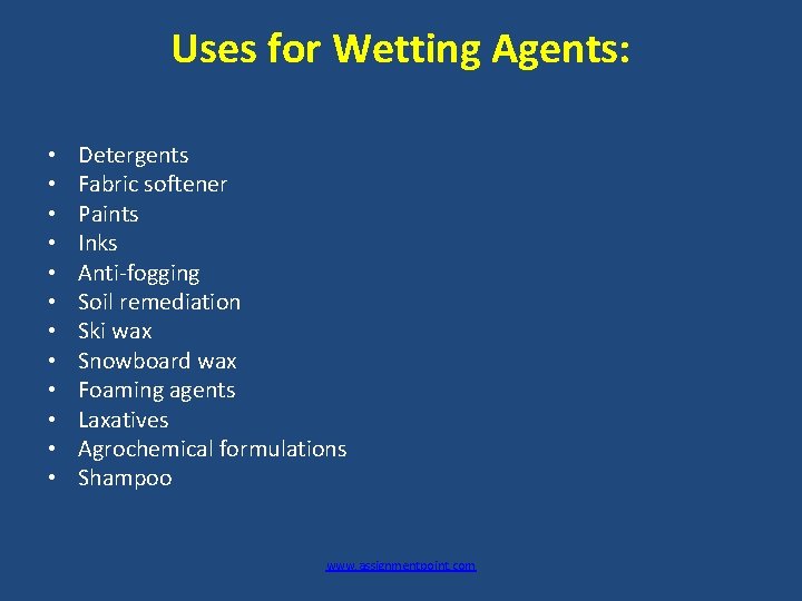 Presentation On Wetting Agents and Solubiliging Agents www
