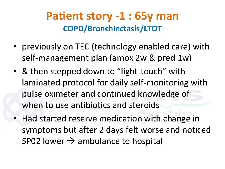 South Ayrshire Intermediate Care Team Integrated Rehab Medical