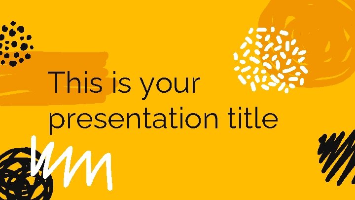 This is your presentation title Instructions for use