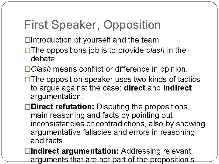 Speaker Responsibilities So what do I talk about