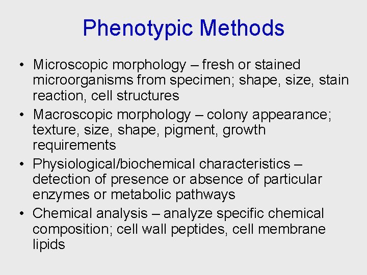 Lecture Power Point to accompany Foundations in Microbiology