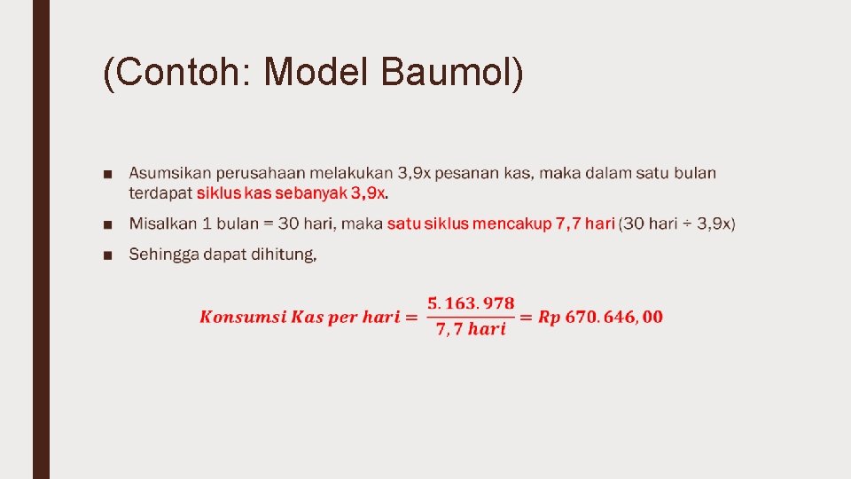 MANAJEMEN KAS SURAT BERHARGA Materi 4 Materi Pembelajaran