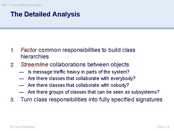 ESE Einfhrung in Software Engineering 4 ResponsibilityDriven Design