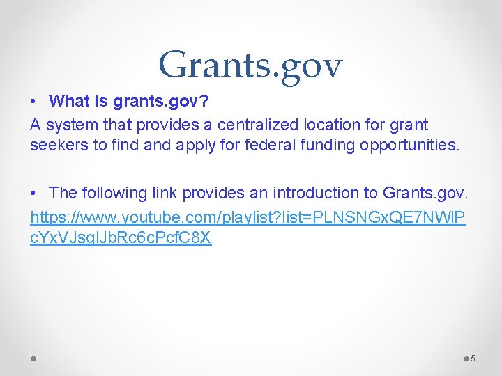 REQUIREMENTS FOR RECEIVING GRANT FUNDS PRESENTED BY JIMMIE