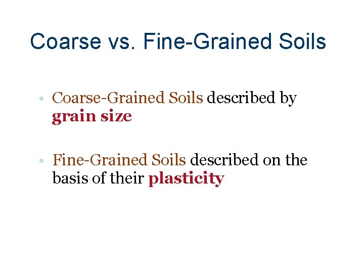 Soils Investigation Why Test the Soil Buildings are