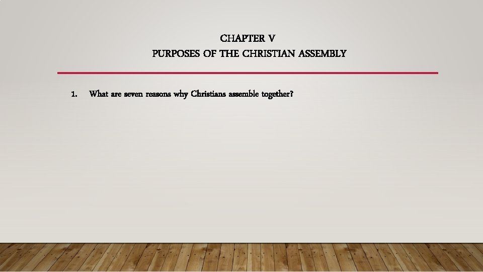 LIVING AND WORSHIPING AS THE BODY OF CHRIST